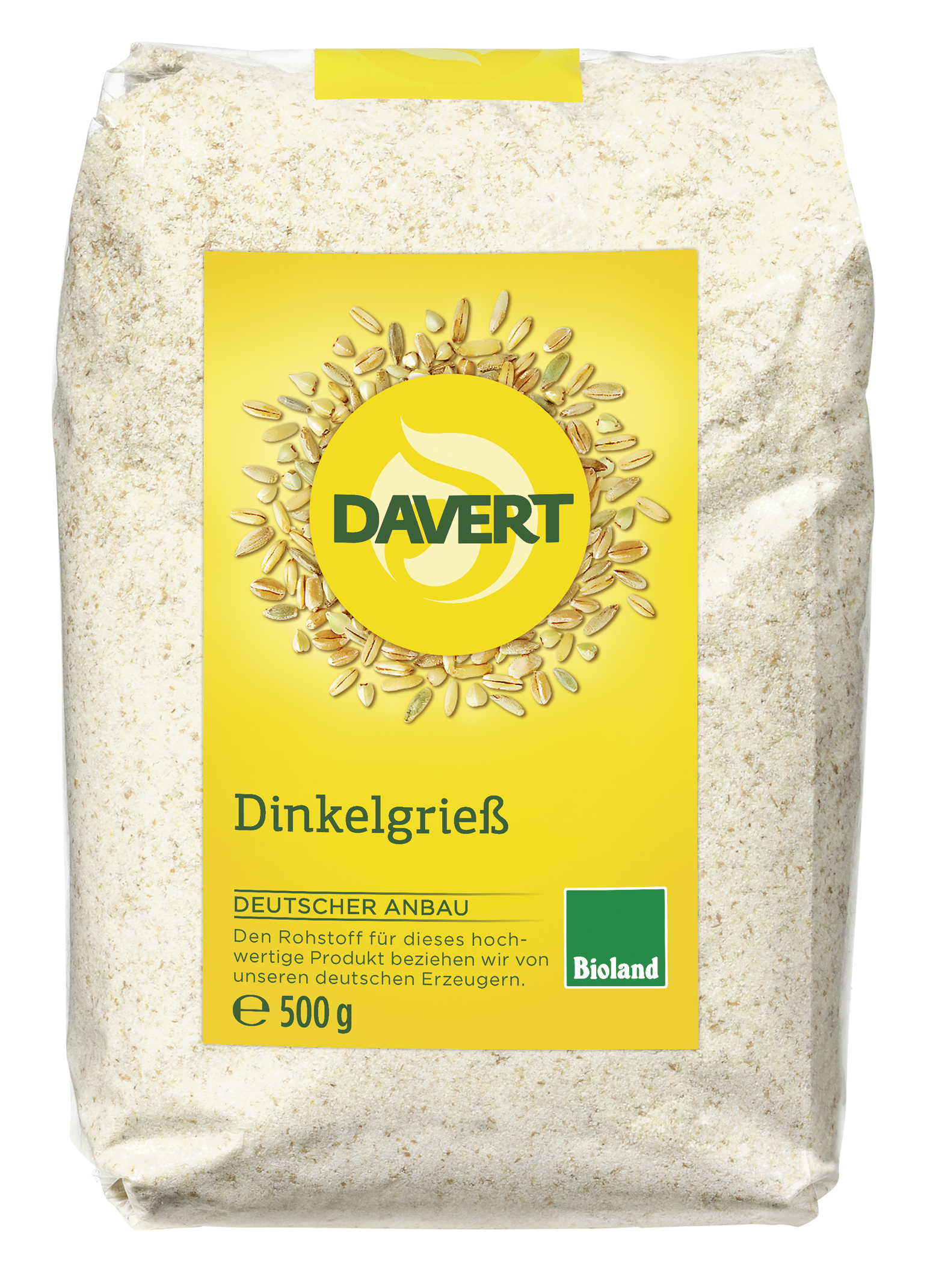 Dinkelgrieß Bioland 500g | Davert Online-Shop | Bio Naturkost