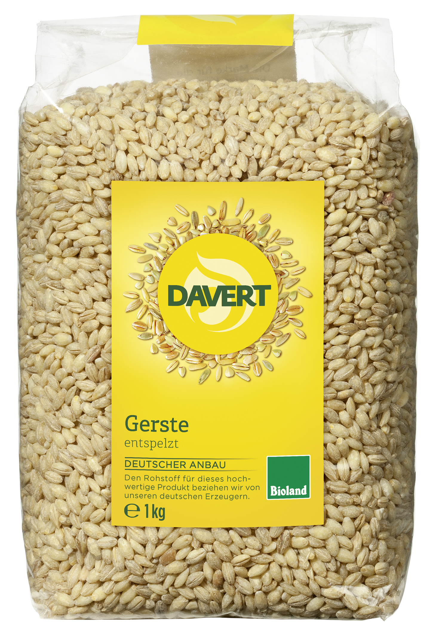 Gerste entspelzt Bioland 1kg | Davert Online-Shop | Bio Naturkost