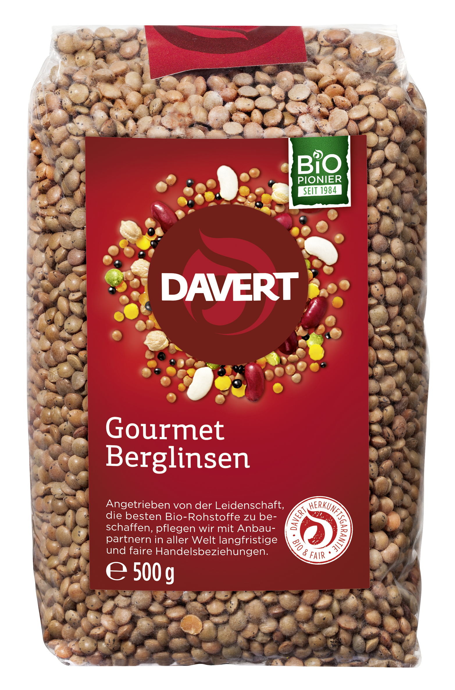 Gourmet Berglinsen 500g | Davert Online-Shop | Bio Naturkost