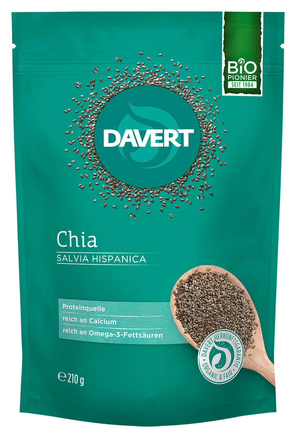 Chia 210g | Davert Online-Shop | Bio Naturkost