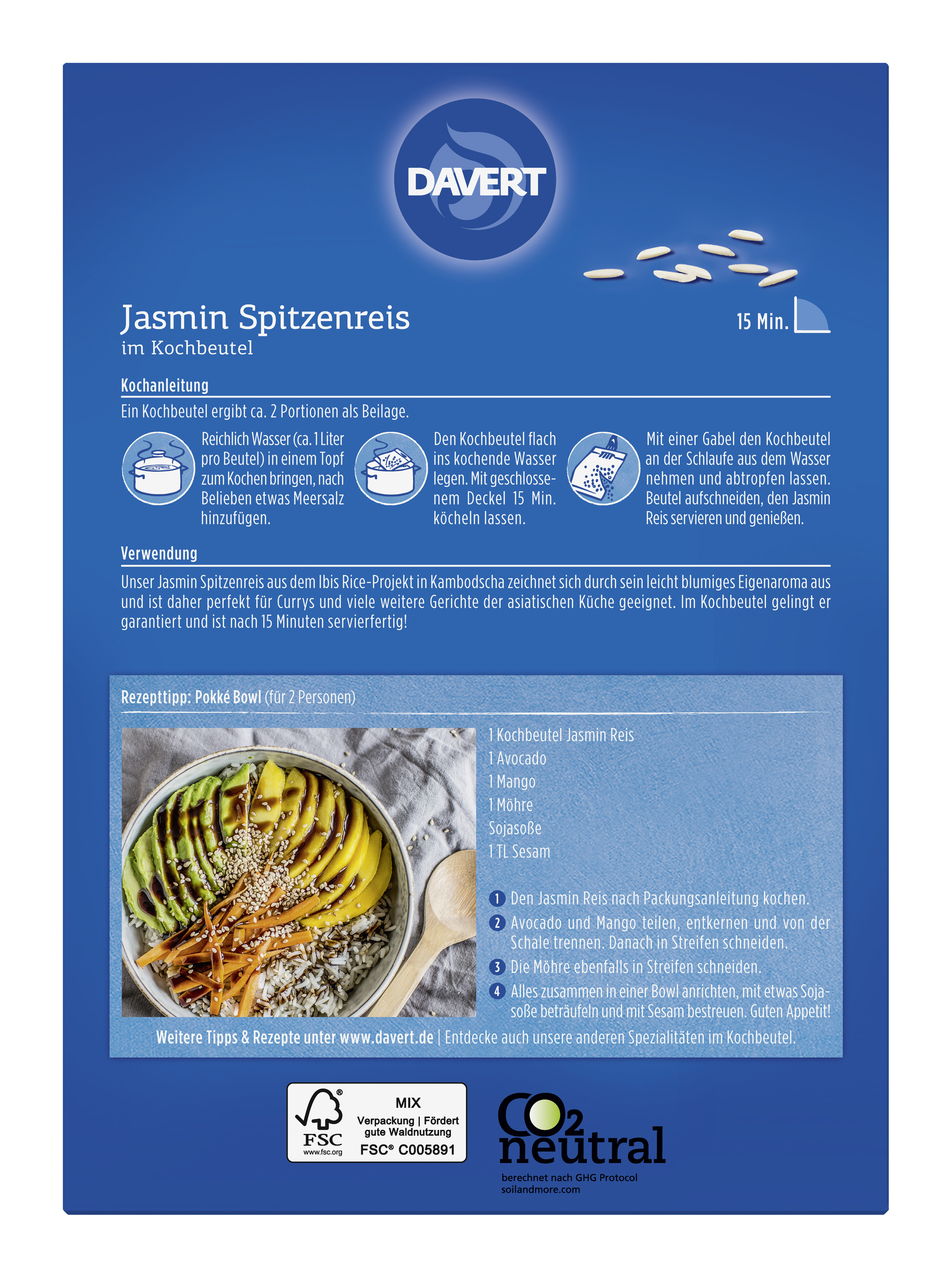 Jasmin Spitzenreis im Kochbeutel Ibis Rice 500g | Kochbeutel | Produkte ...