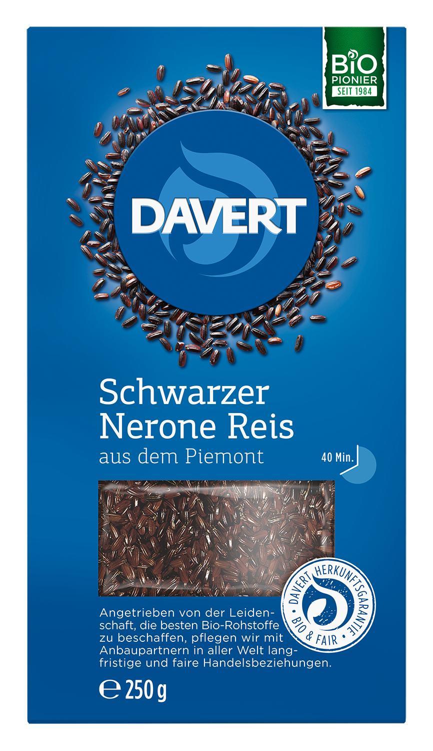 Schwarzer Nerone Reis 250g | ALLE PRODUKTE | ONLINE-SHOP | Davert ...