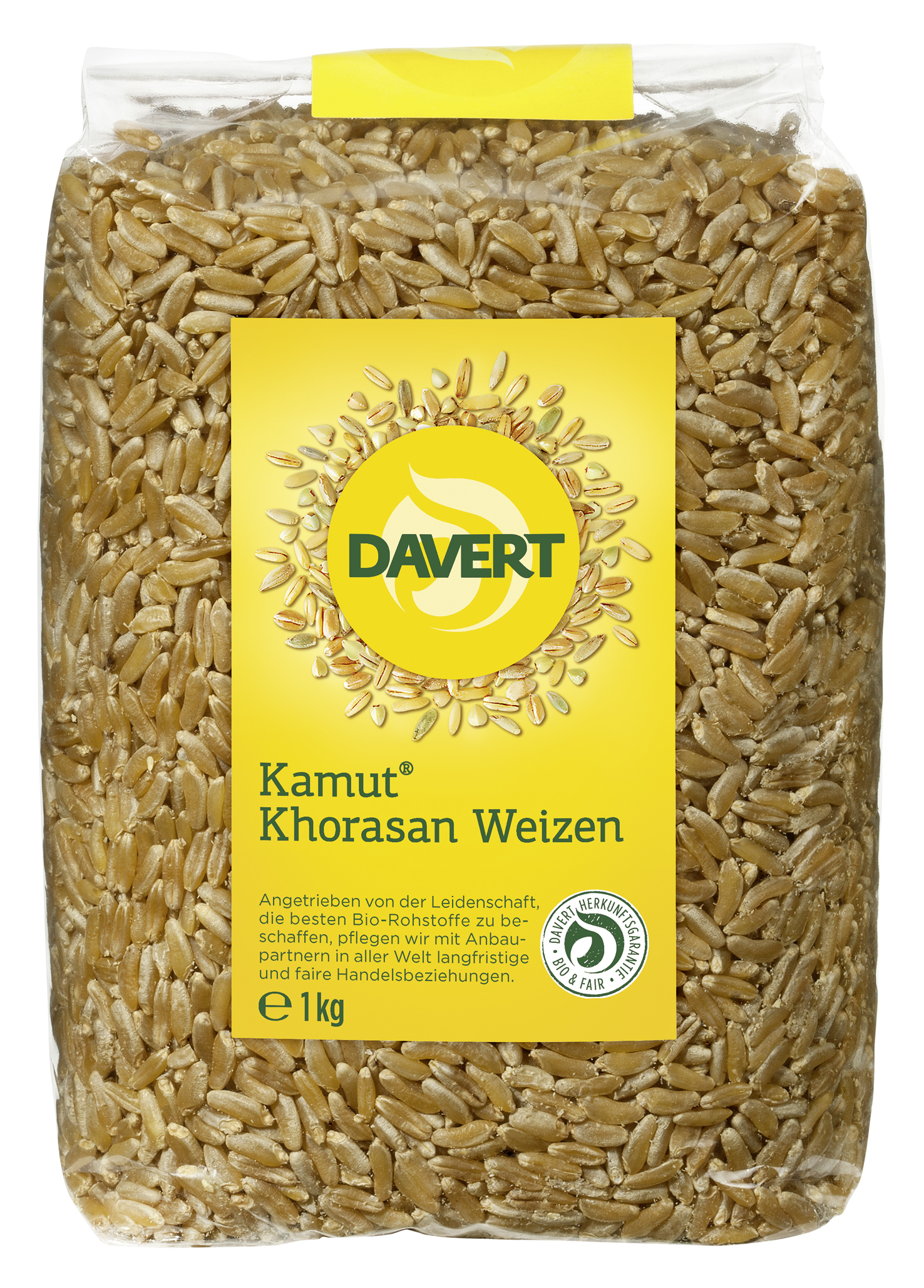 KAMUT® Khorasan Weizen 1kg | Davert Online-Shop | Bio Naturkost
